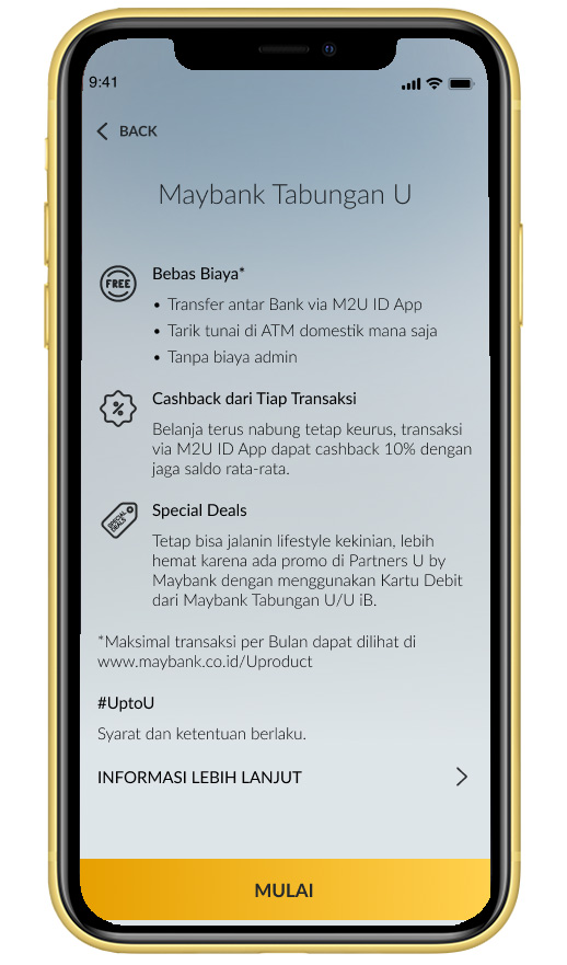 Panduan Pembukaan Rekening Maybank Tabungan U atau U iB via M2U ID App
